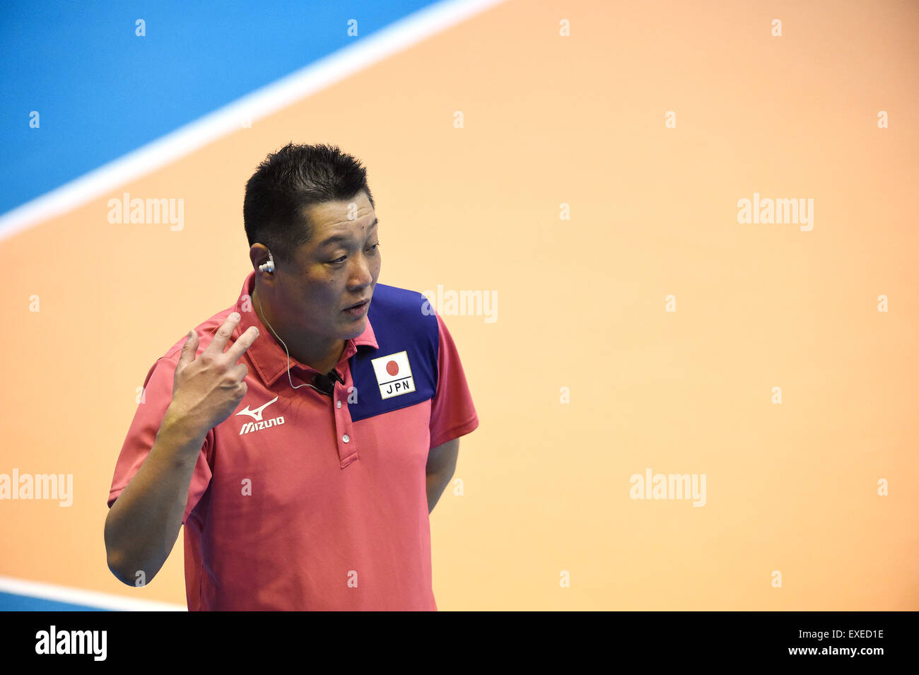 Saitama, Japan. 12th July, 2015. Masayoshi Manabe (JPN) Volleyball ...