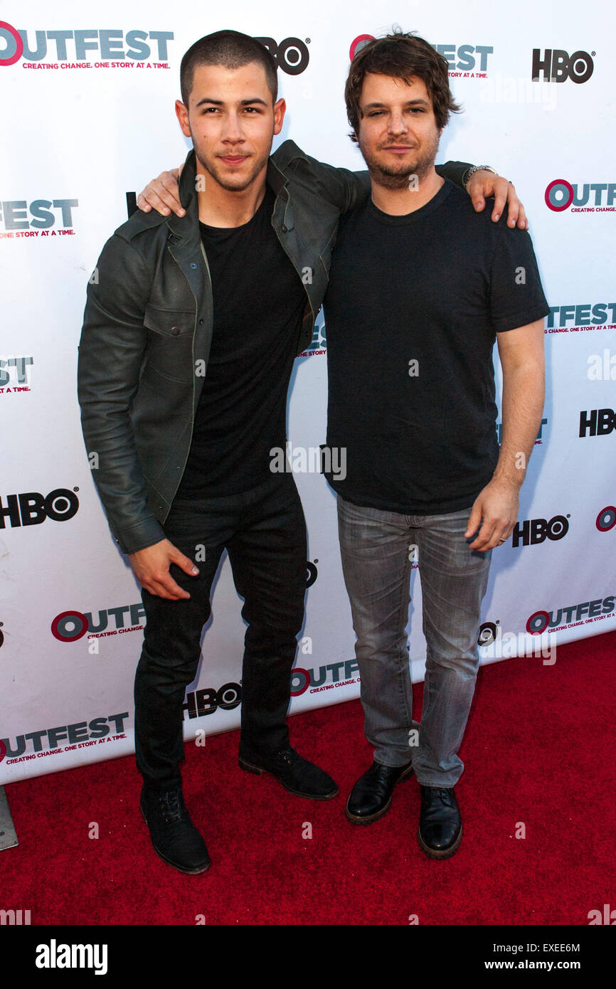 Los Angeles, California, USA. 12th July, 2015. Nick Jonas, Byron ...