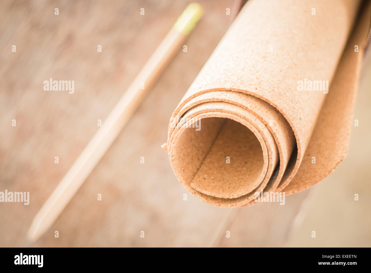 Roll of old cork paper hi-res stock photography and images - Alamy