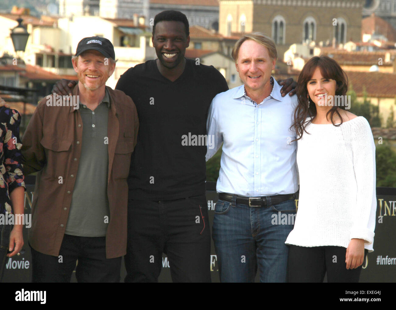 Inferno' - Photocall Featuring: Ron Howard, Felicity Jones, Omar Sy ...