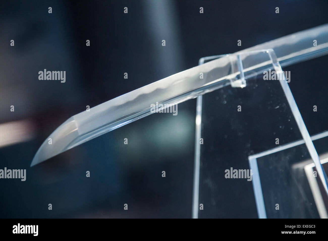 Tokyo, Japan. 13th July, 2015. The ''Sword of Heaven'' made from an ...