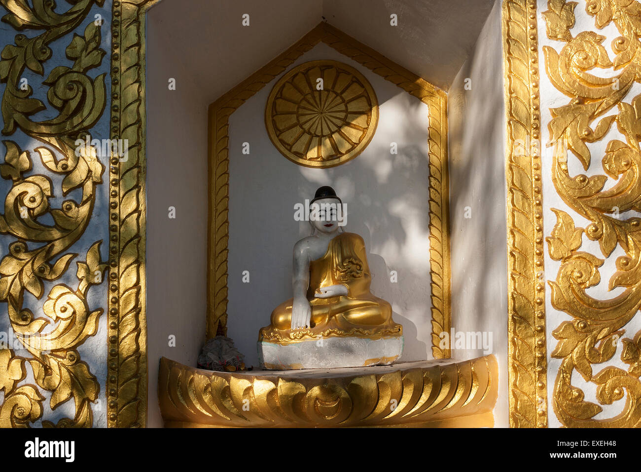 Buddha shrine, Hsu Taung Pye Pagodas, Kalaw, Shan State, Myanmar Stock ...