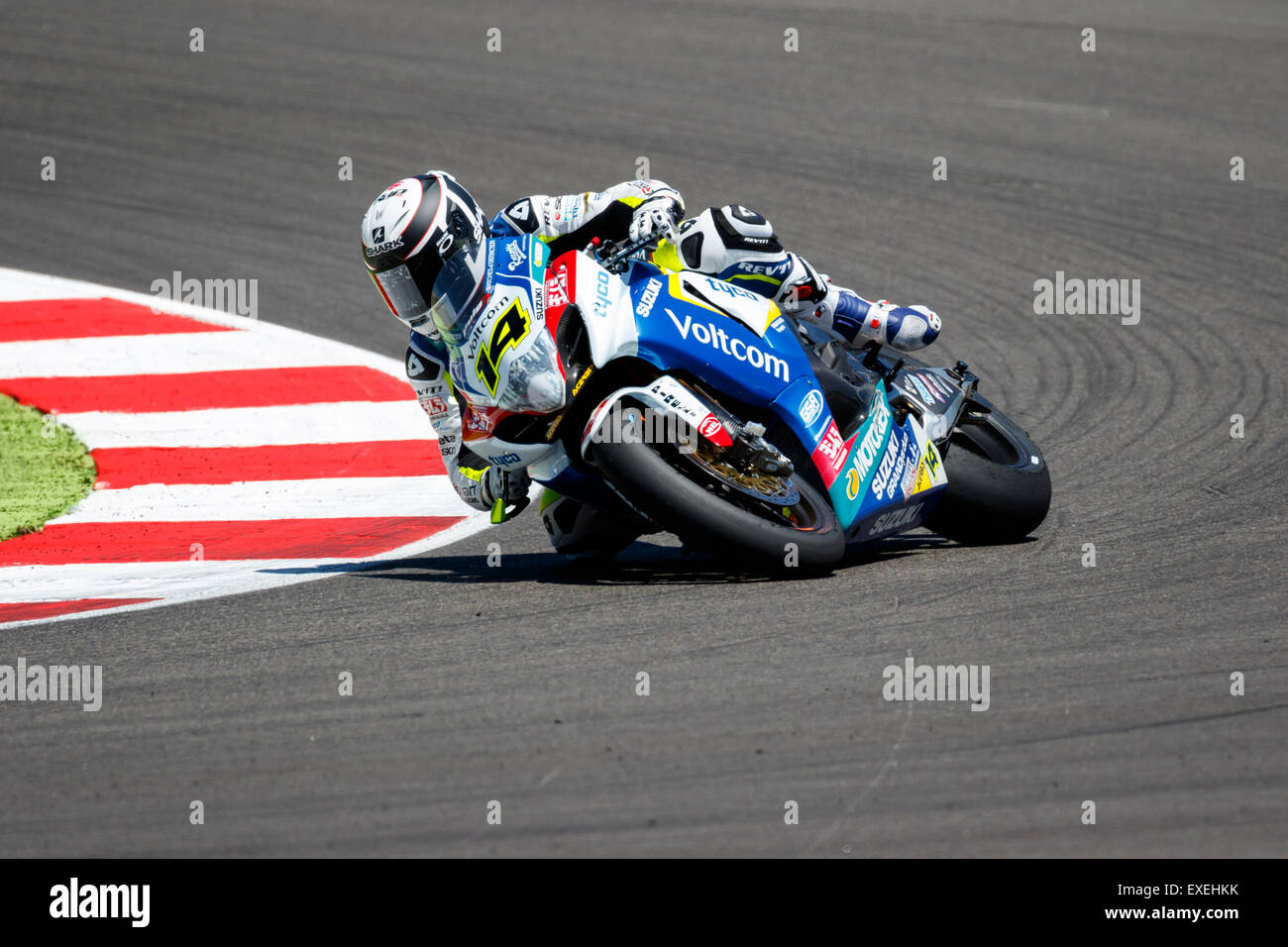 Misano Adriatico, Italy - June 21, 2015: Suzuki GSX-R1000 of VOLTCOM ...