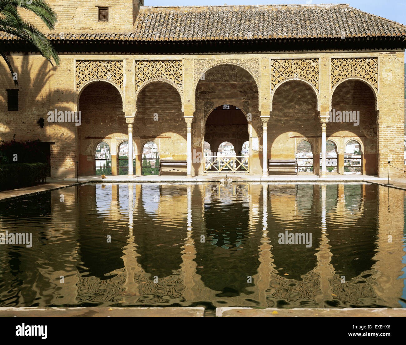 The Alhambra. Moorish. Nasrid dynasty. Ladies Tower. Royal Palace. 14th ...