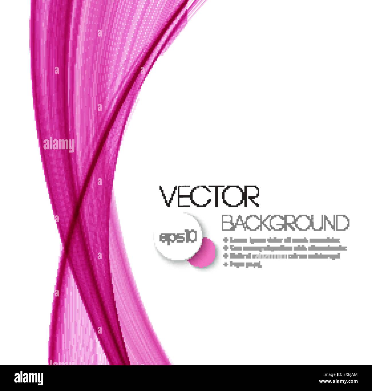 Smooth wave stream line abstract header layout. Vector illustration ...