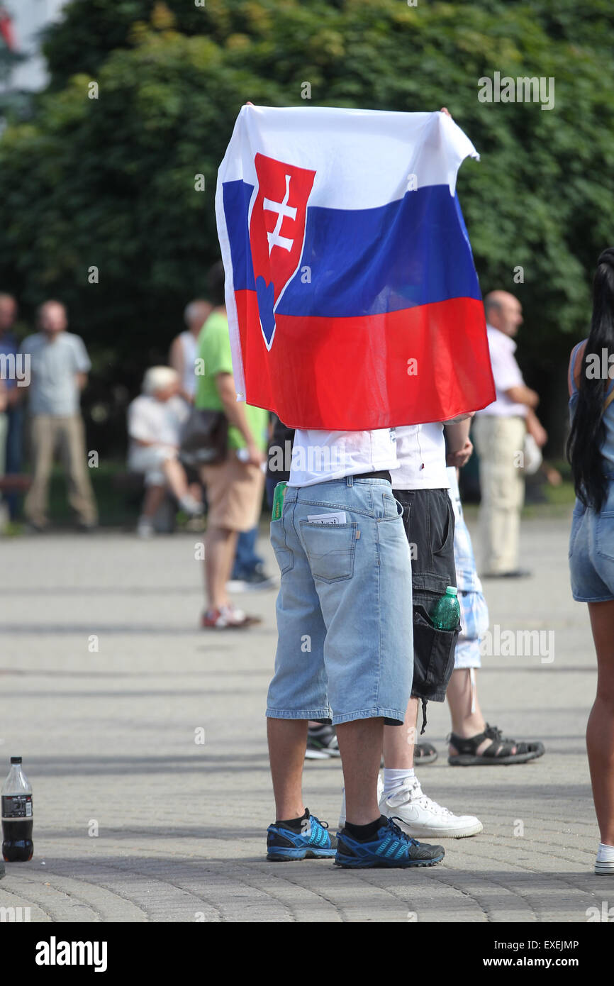 The second protest rally against immigrants, called by the Slovak ...