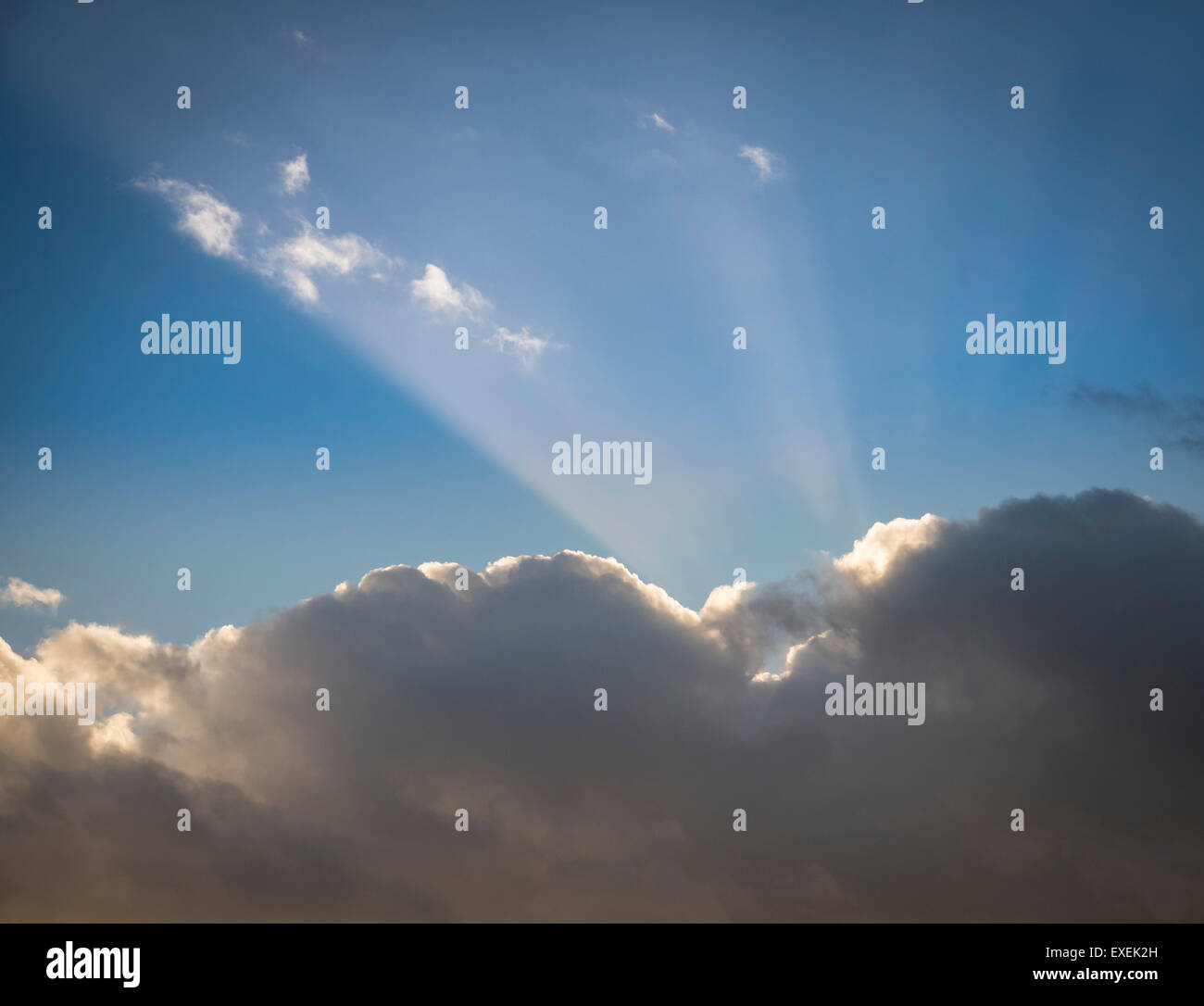 Clouds and light shafts hi-res stock photography and images - Alamy