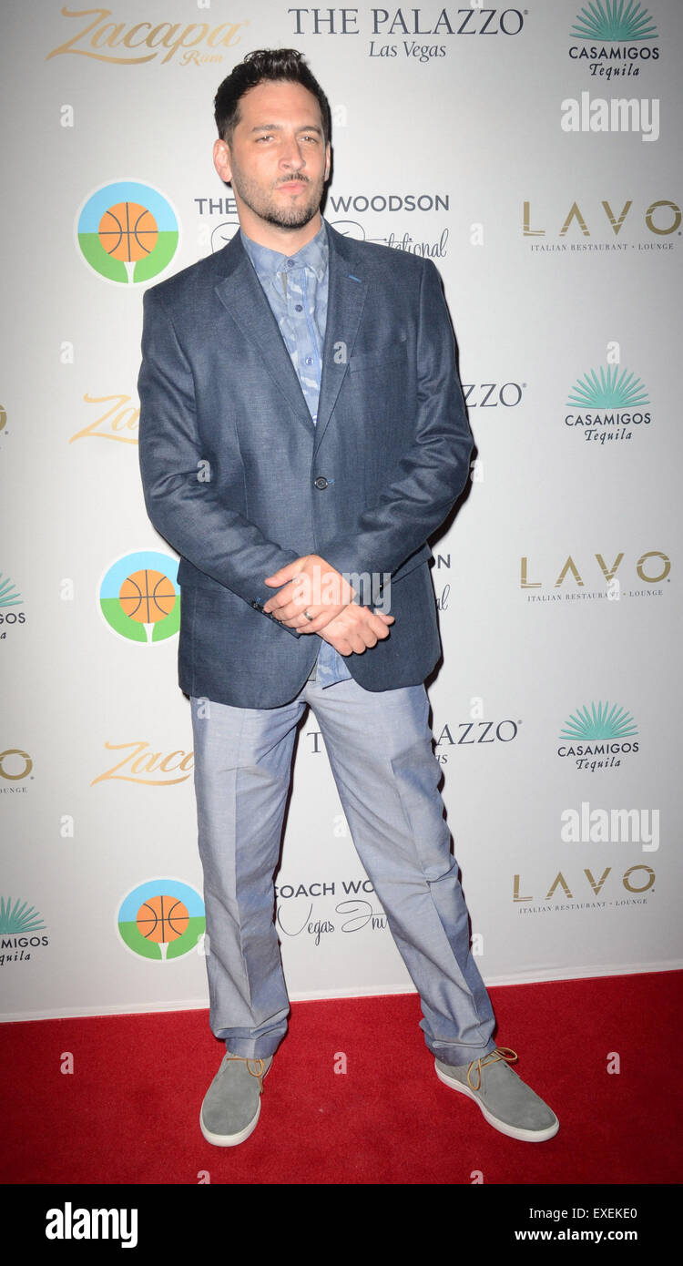 Las Vegas, Nevada, USA. 12th July, 2015. Singer John B attends the 2015 ...