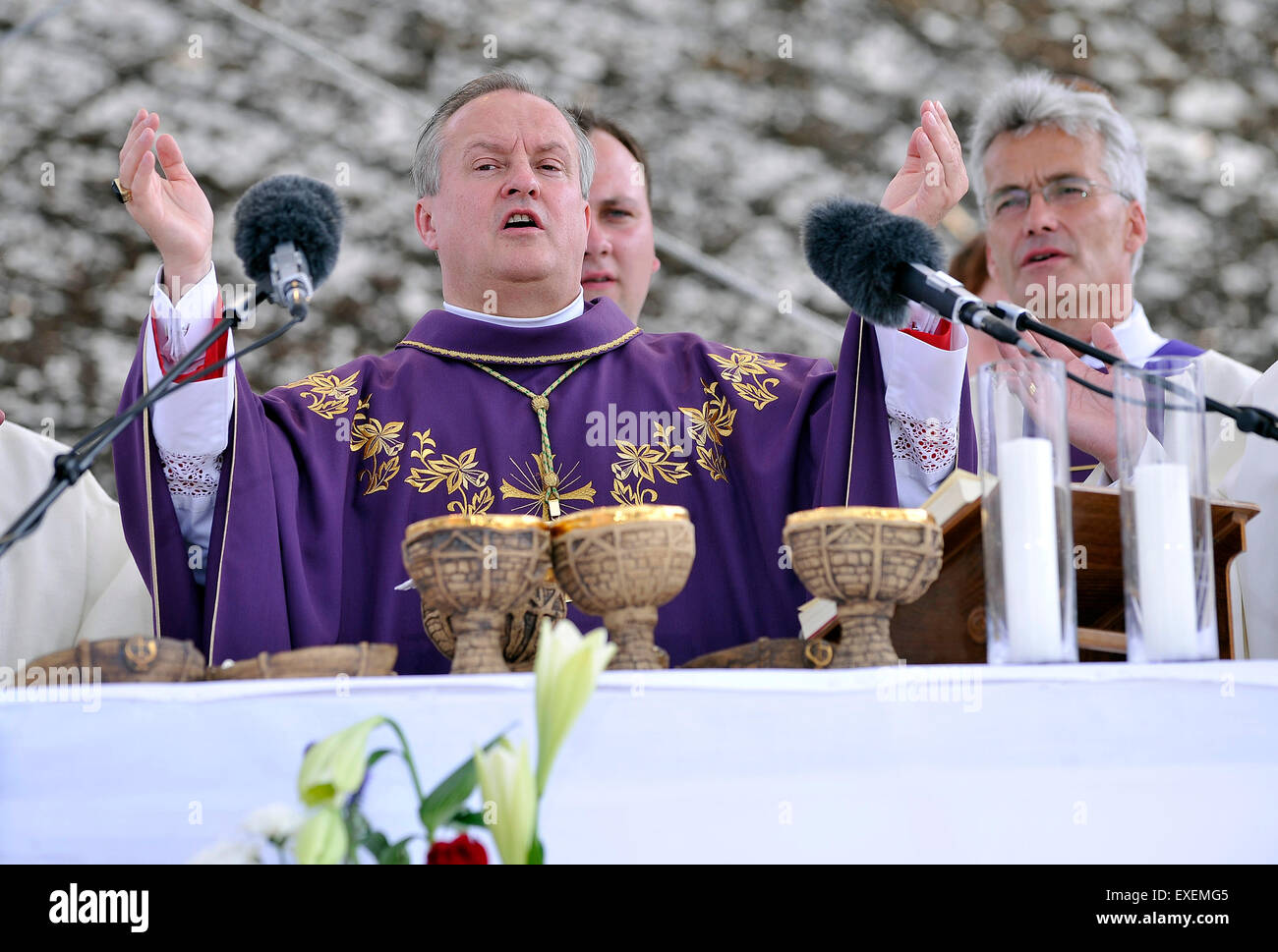 The ceremony at which the remains of Czech Catholic priest Josef Toufar ...