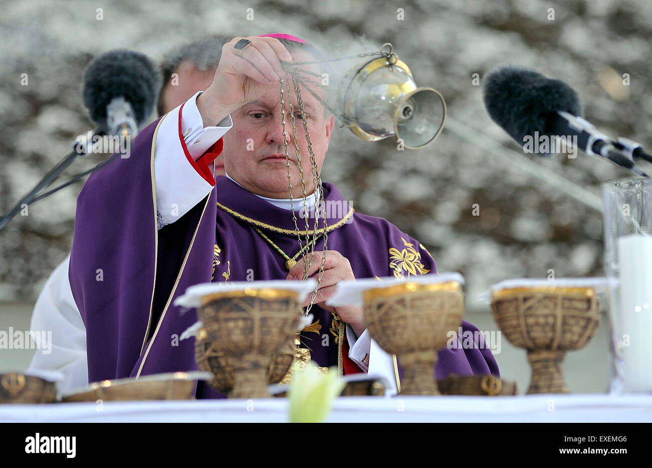 The ceremony at which the remains of Czech Catholic priest Josef Toufar ...