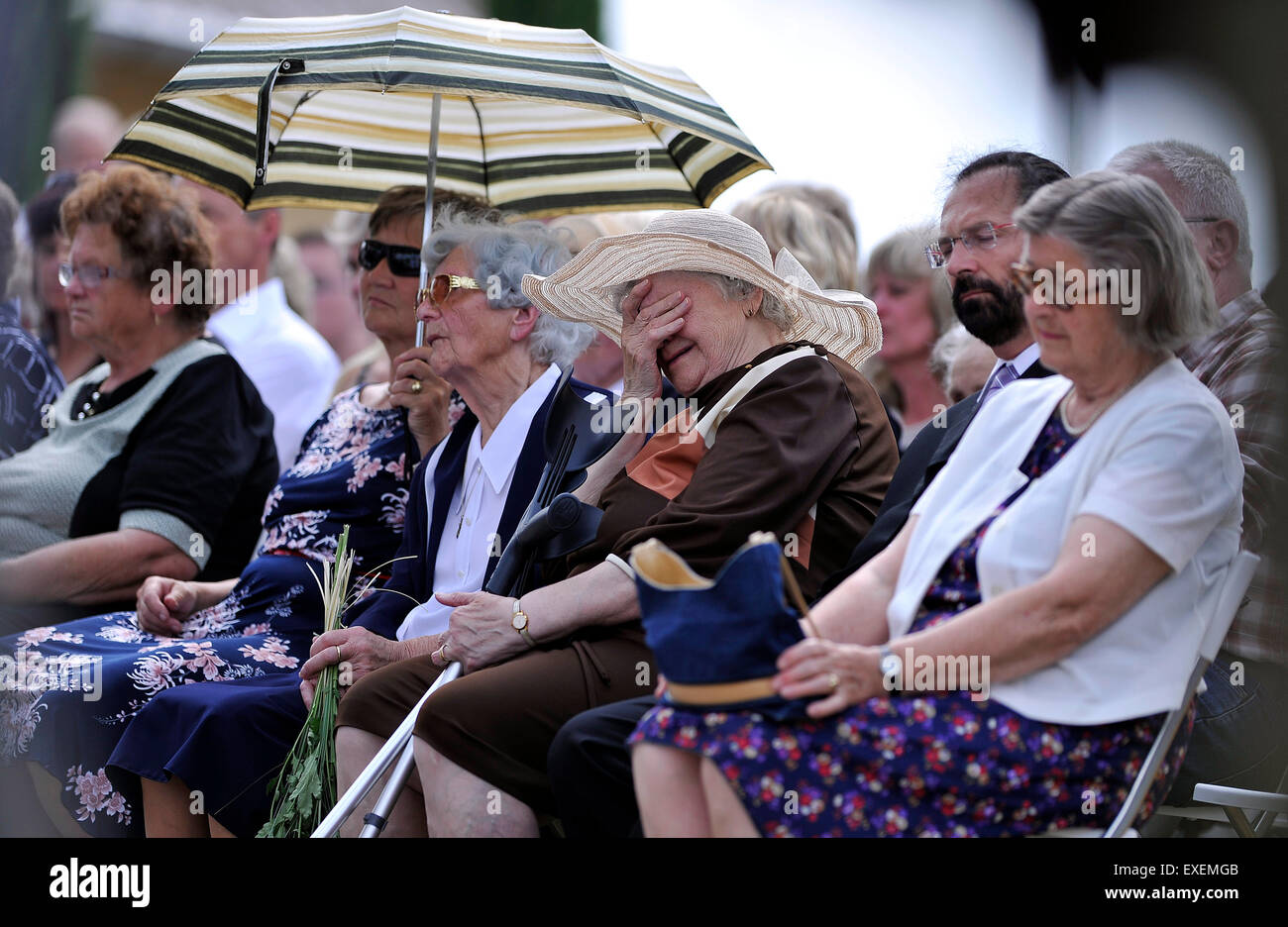 The ceremony at which the remains of Czech Catholic priest Josef Toufar ...