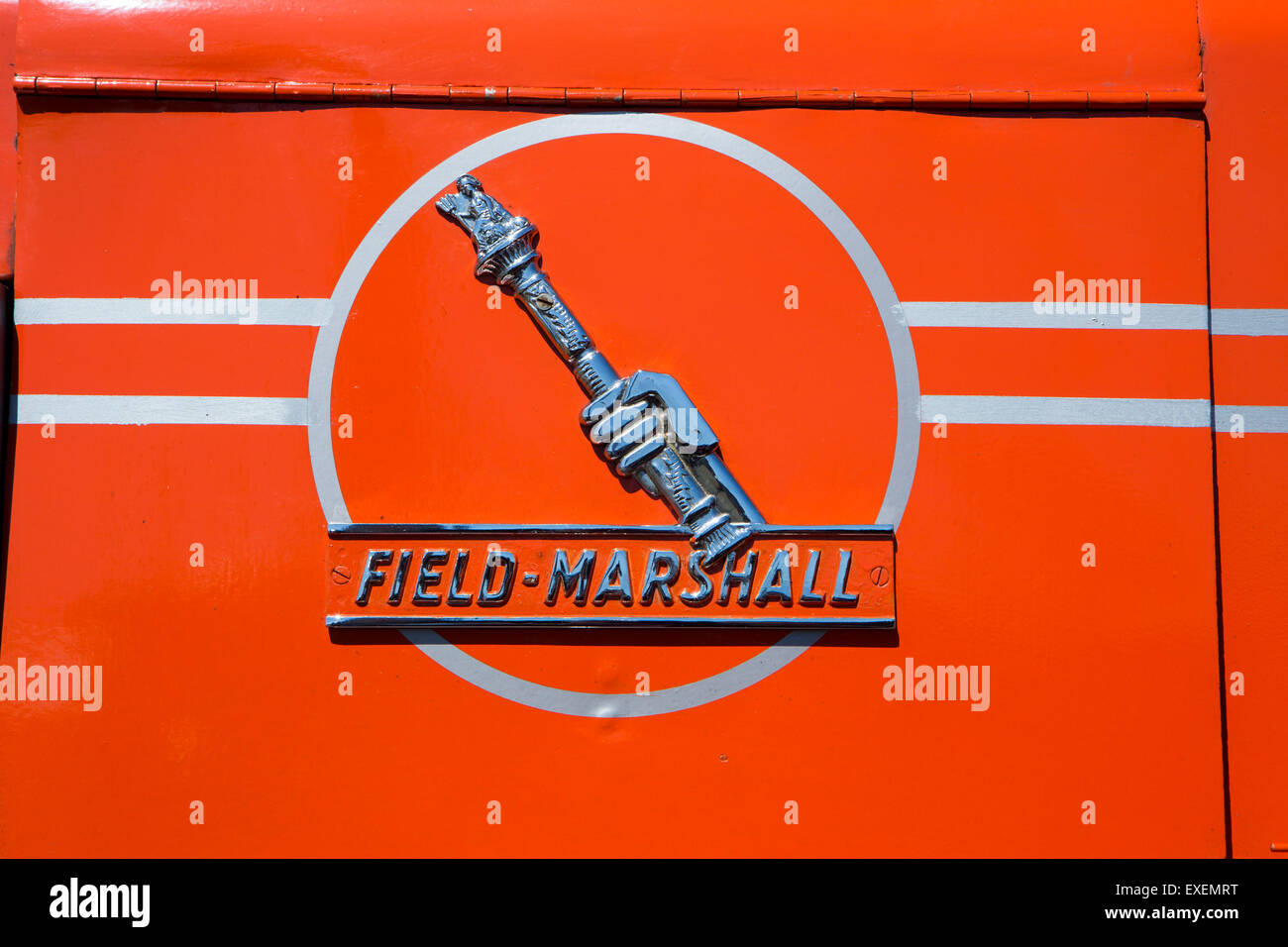 Field Marshall tractor logo Stock Photo - Alamy