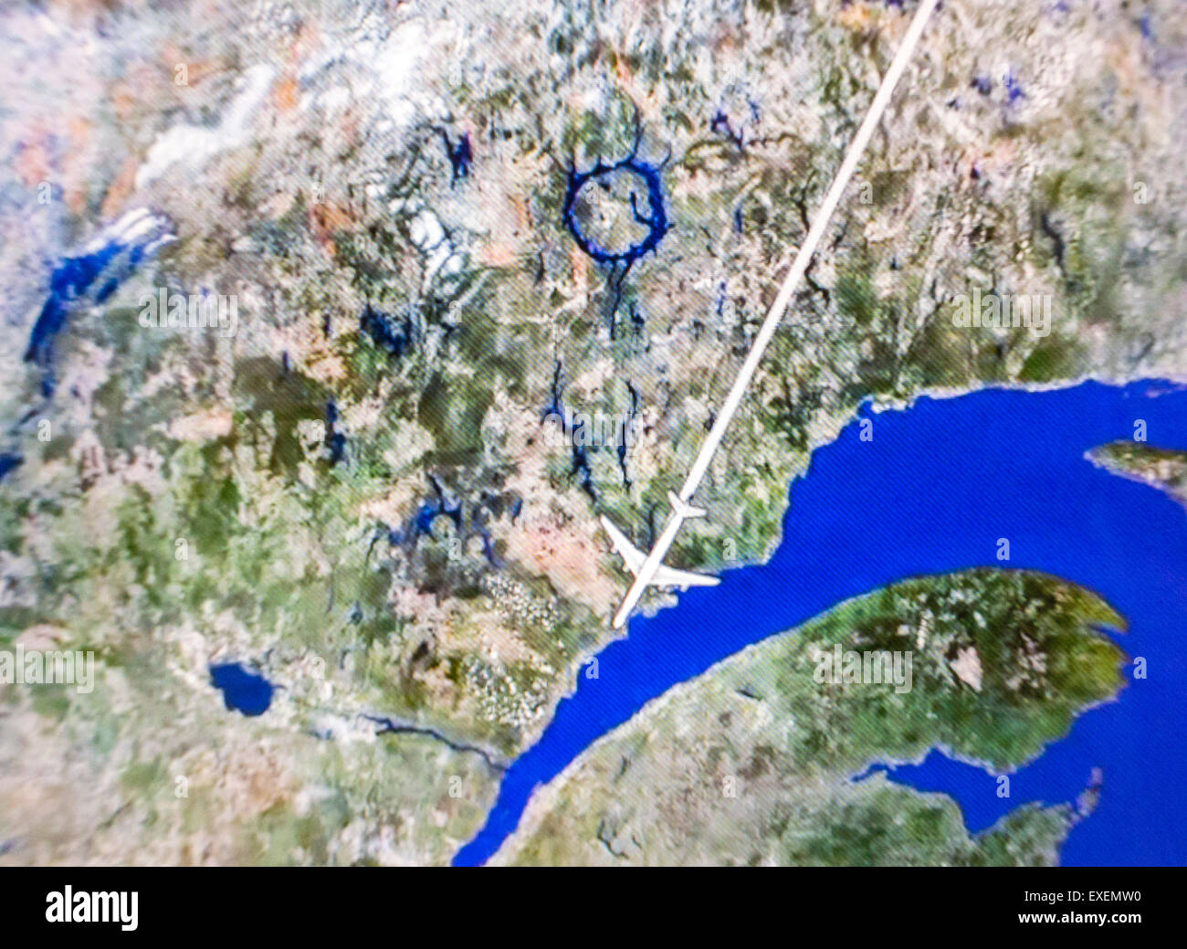 Transatlantic flight map hi-res stock photography and images - Alamy