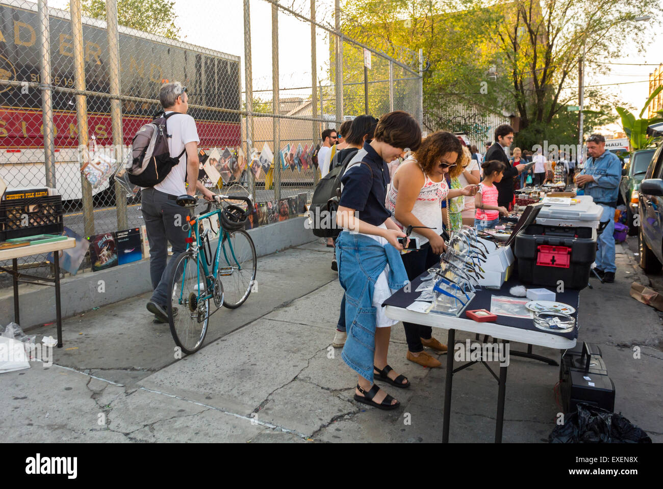 New York City, NY, USA, Young People Visiting Bushwick Section of ...
