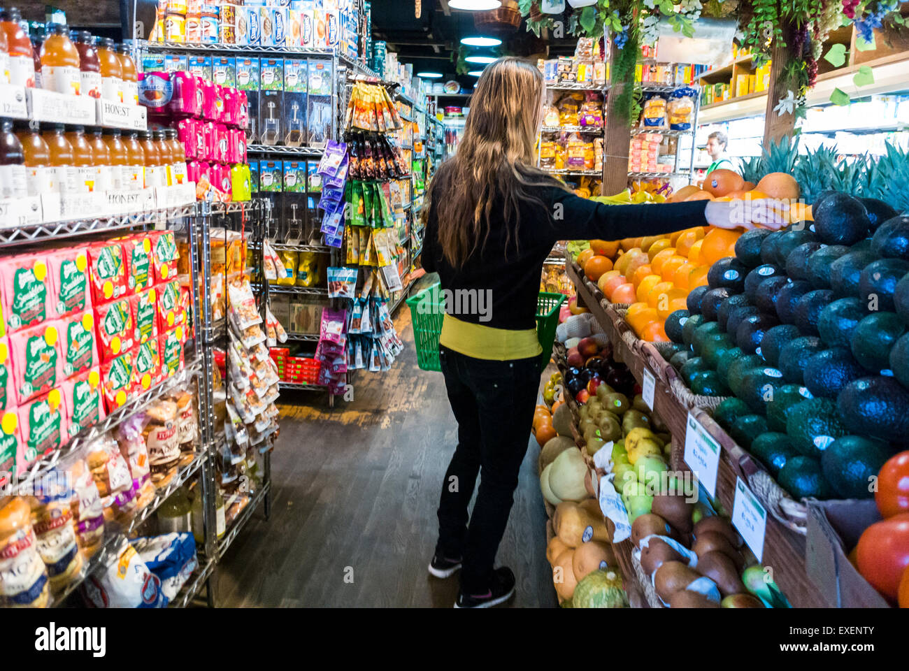 New York City, NY, USA, Woman Shopping in Bushwick Section of Brooklyn ...