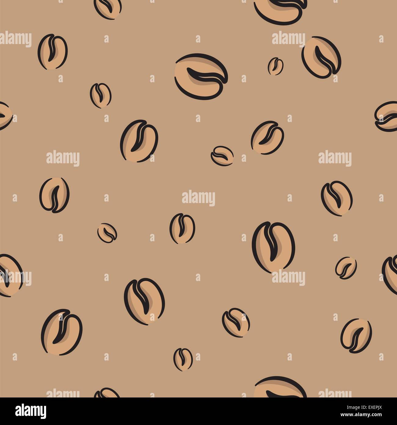 Coffee beans silhouette vector hi-res stock photography and images - Alamy