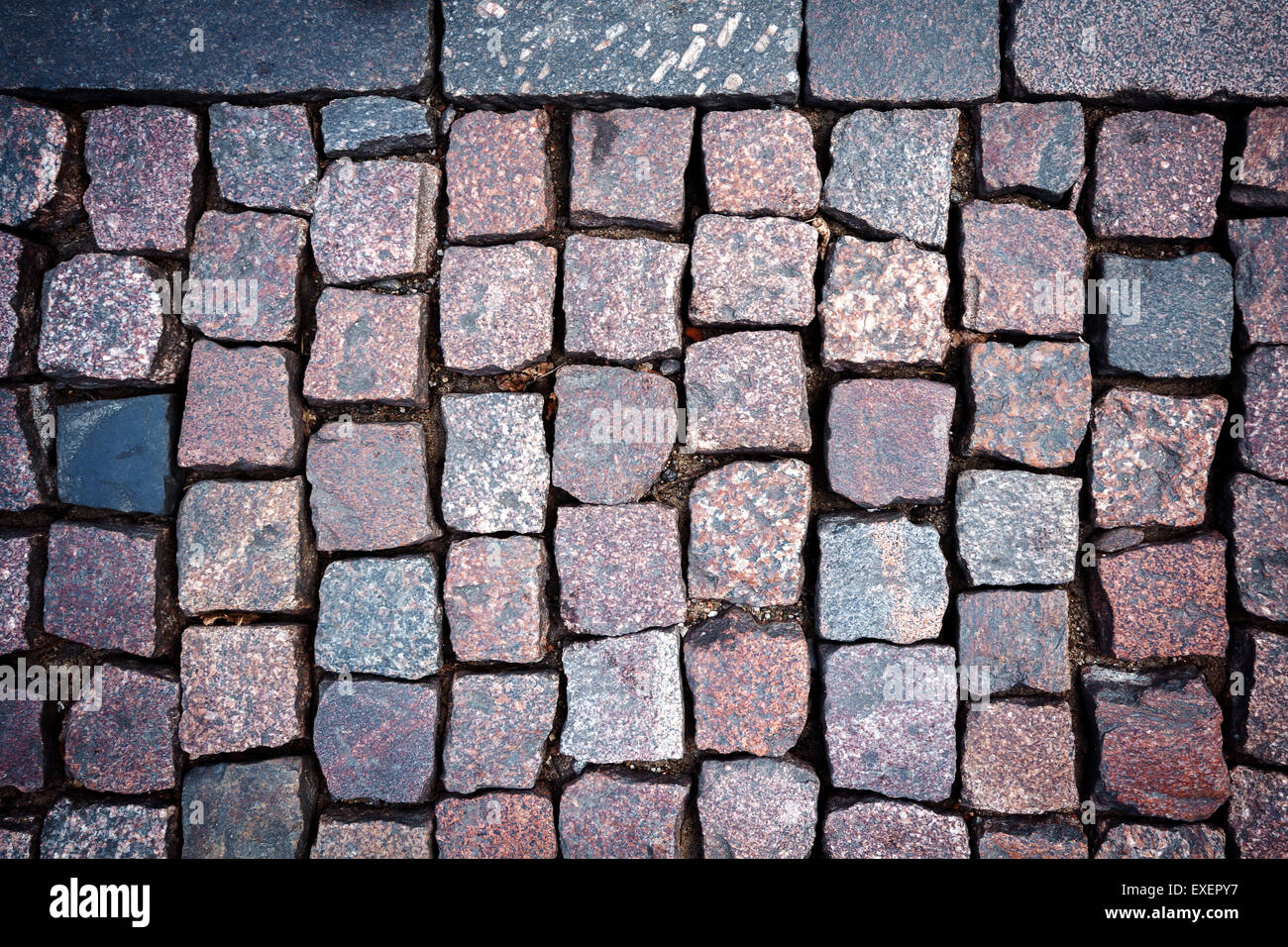 Stone blocks in the walkway Stock Photo - Alamy