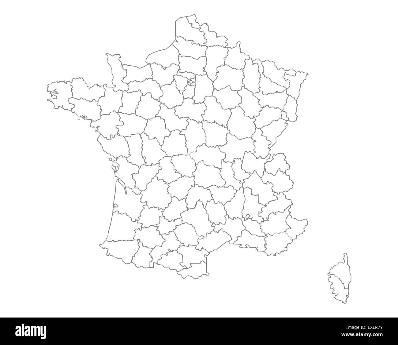 Map of France Stock Photo - Alamy