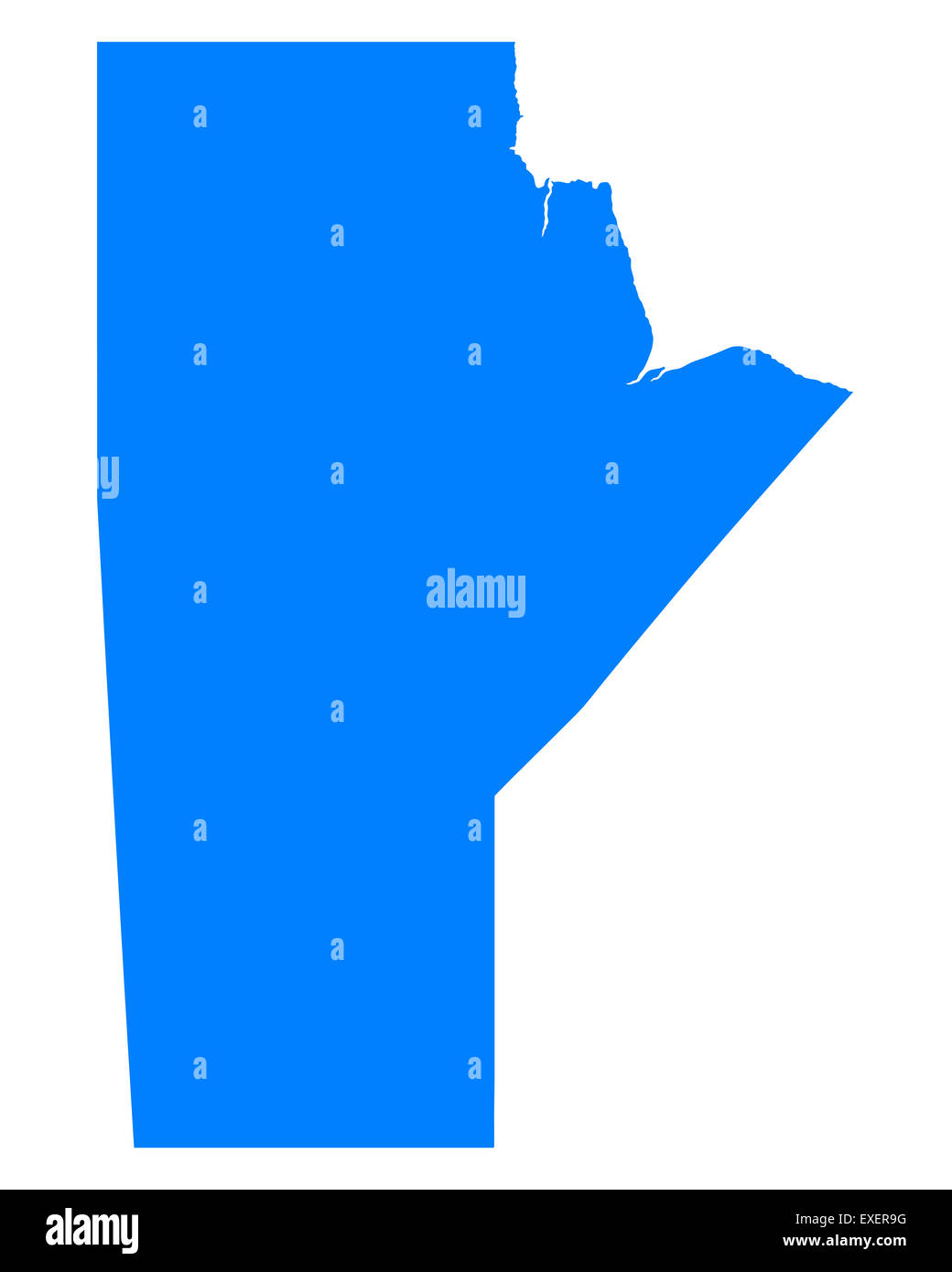 Map of Manitoba Stock Photo - Alamy