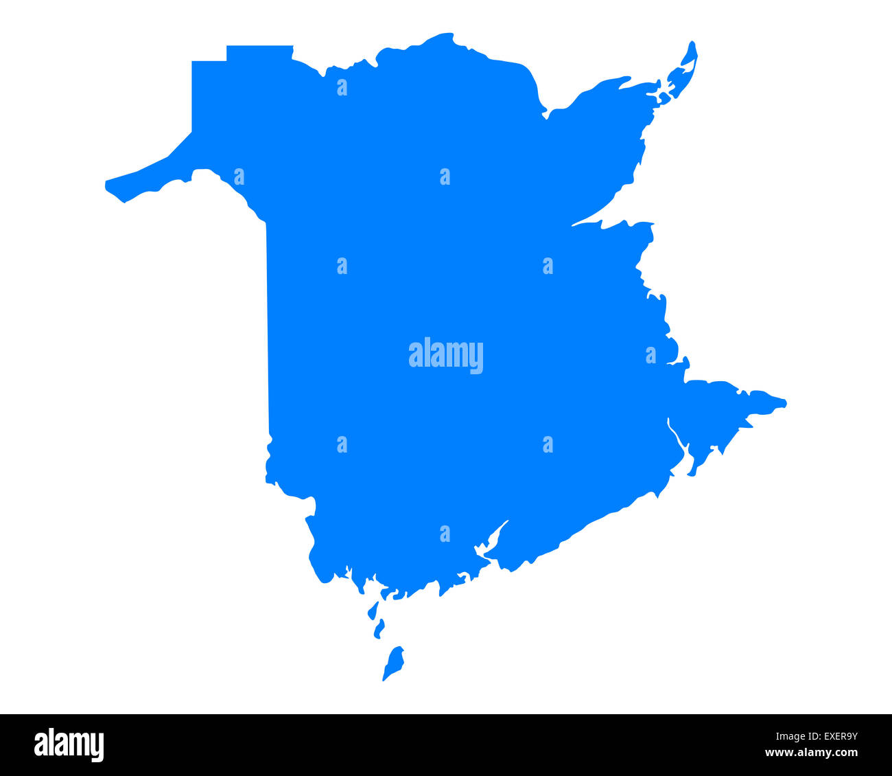 Map new brunswick hi-res stock photography and images - Alamy