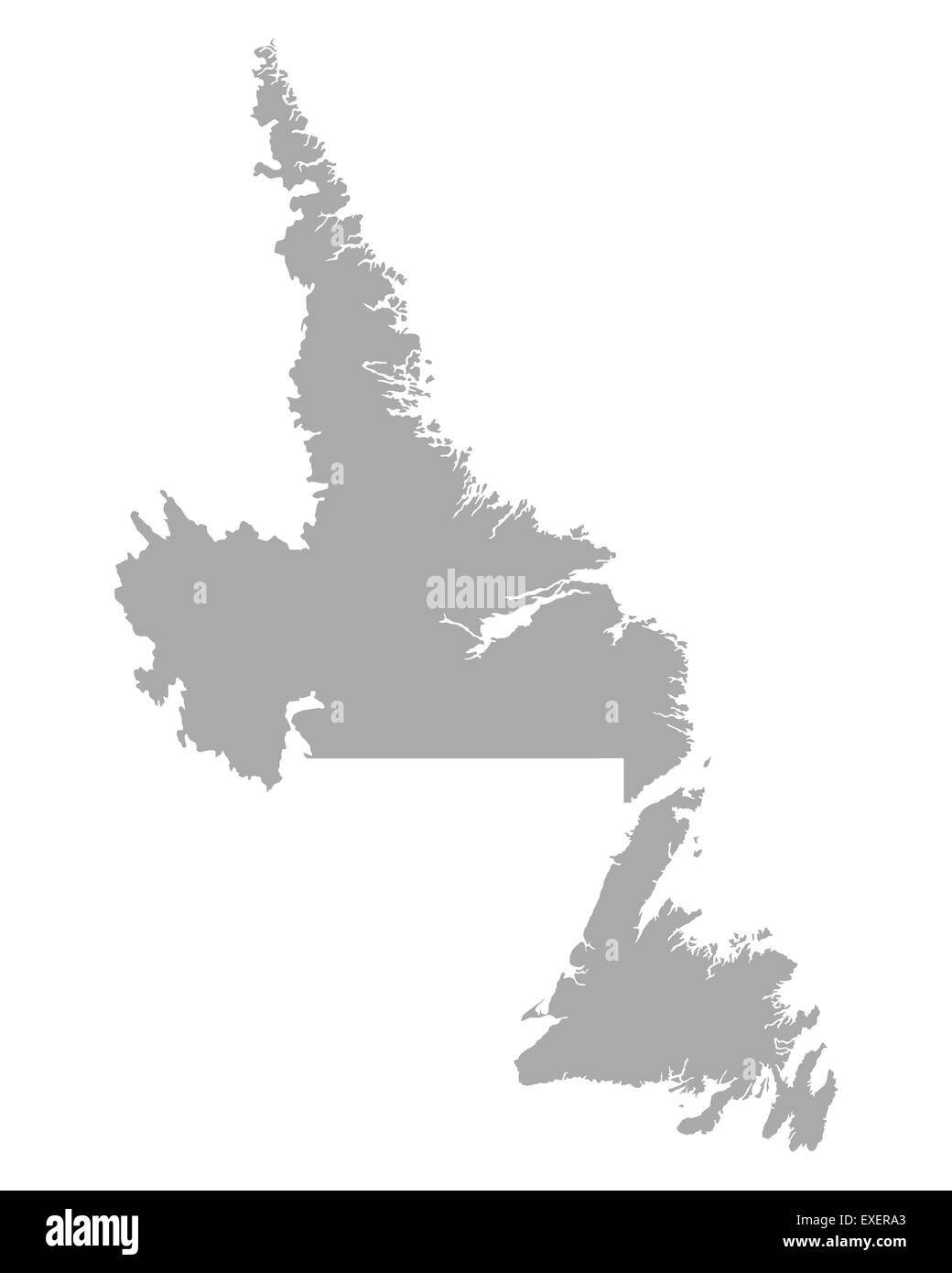 Newfoundland map Black and White Stock Photos & Images - Alamy