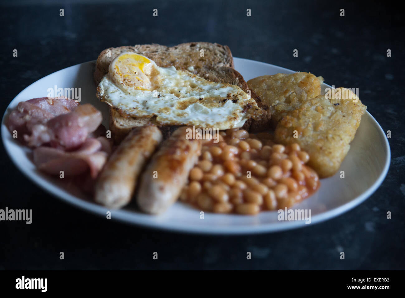 Full English Breakfast Stock Photo - Alamy