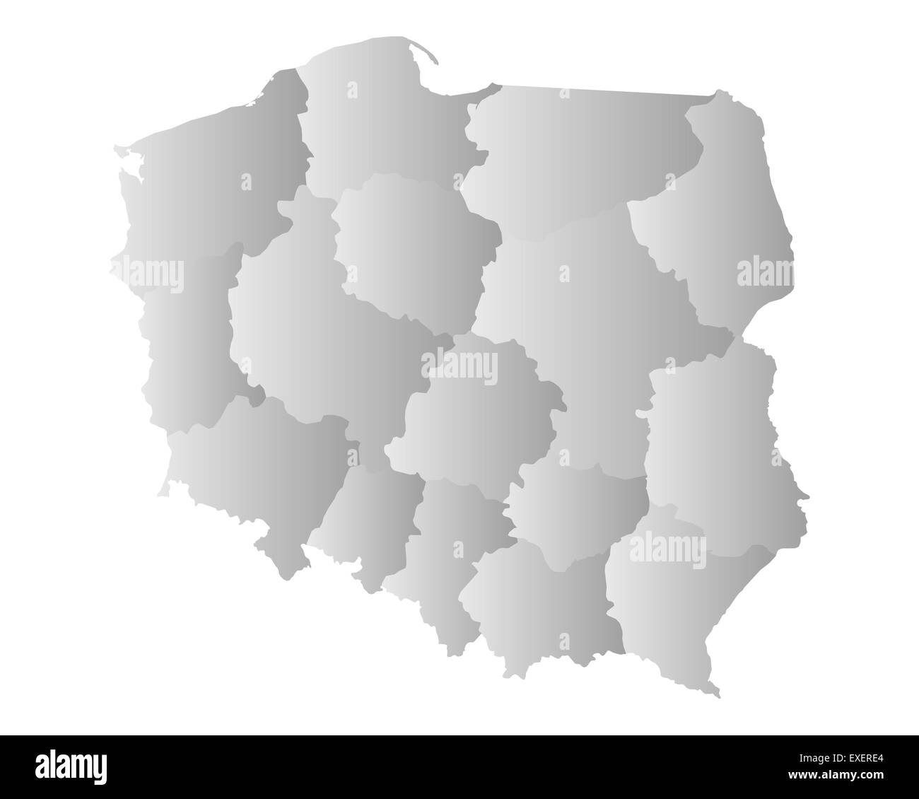 Map of Poland Stock Photo - Alamy
