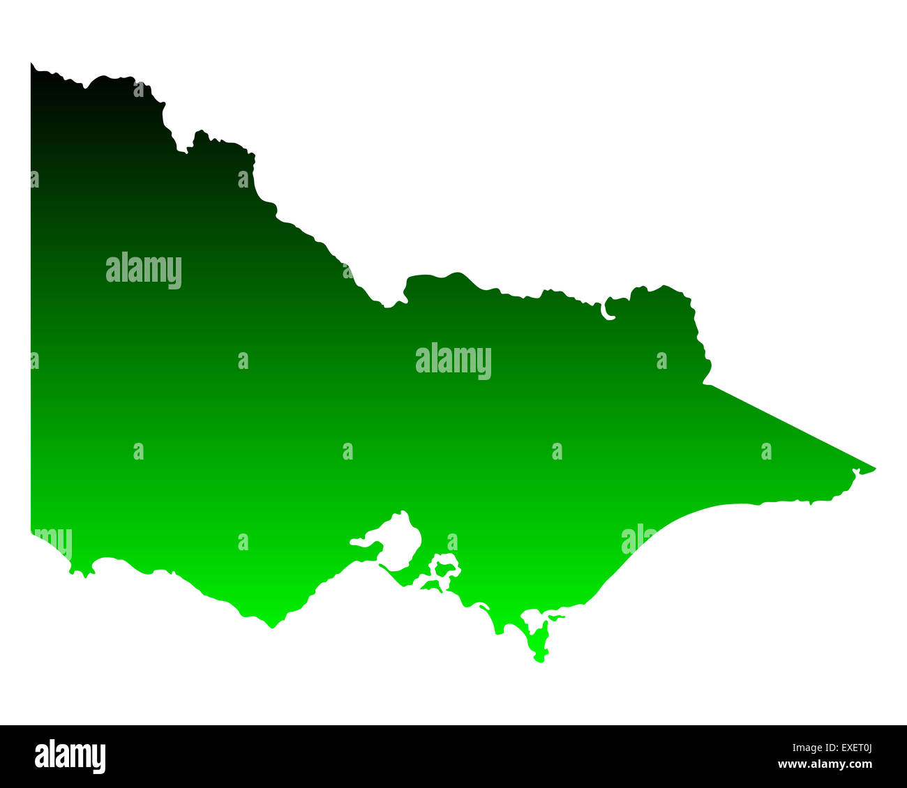 Map of Victoria Stock Photo - Alamy