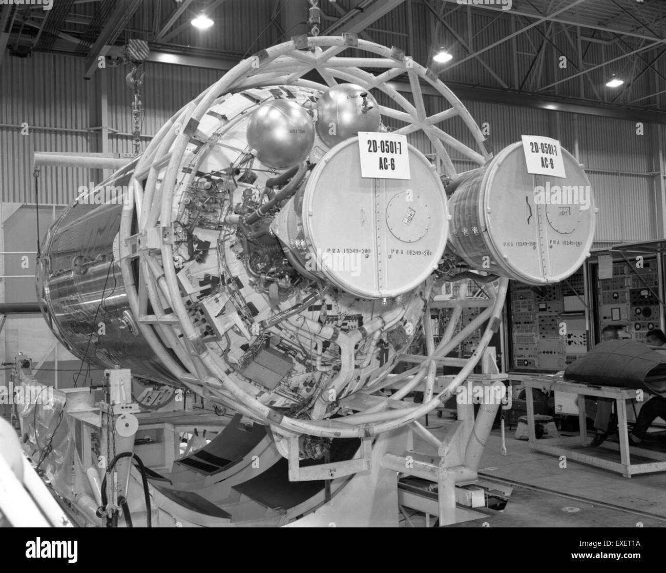 This image details the Atlas Centaur 6, a significant component of the ...