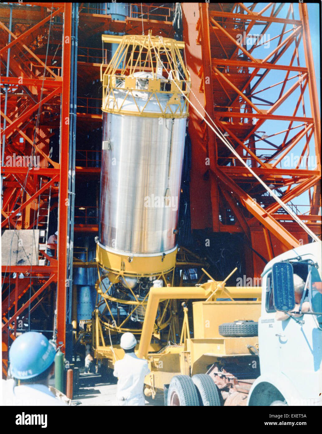 This image depicts the Atlas-Centaur rocket at Pad 36 during the ...