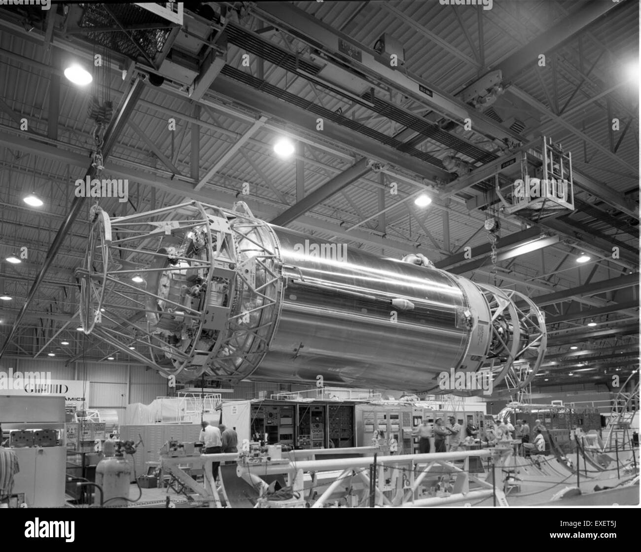 This image displays the equipment tiers and forward bulkhead of an ...