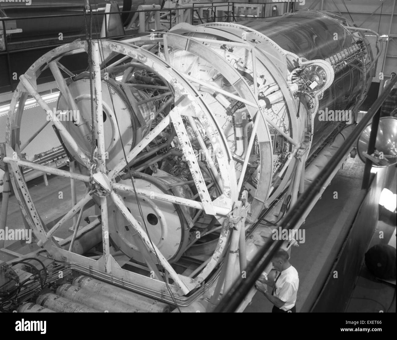 Nasa launching rocket Black and White Stock Photos & Images - Alamy