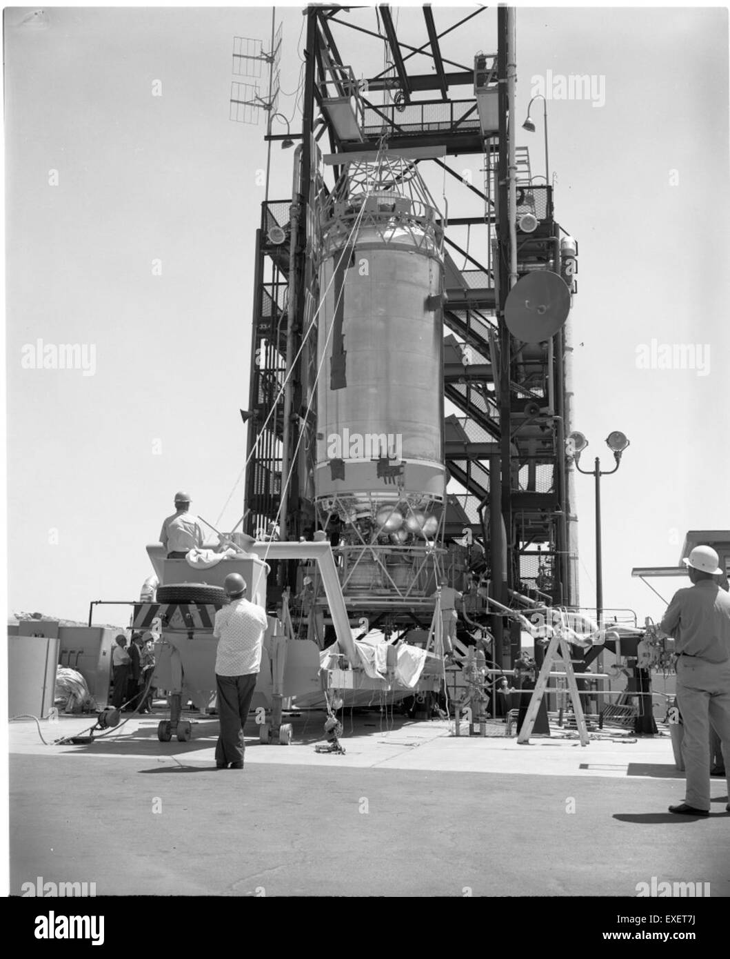 Atlas Centaur C-1 Details C-1 Erection, at S-4; Sycamore Canyon Stock ...