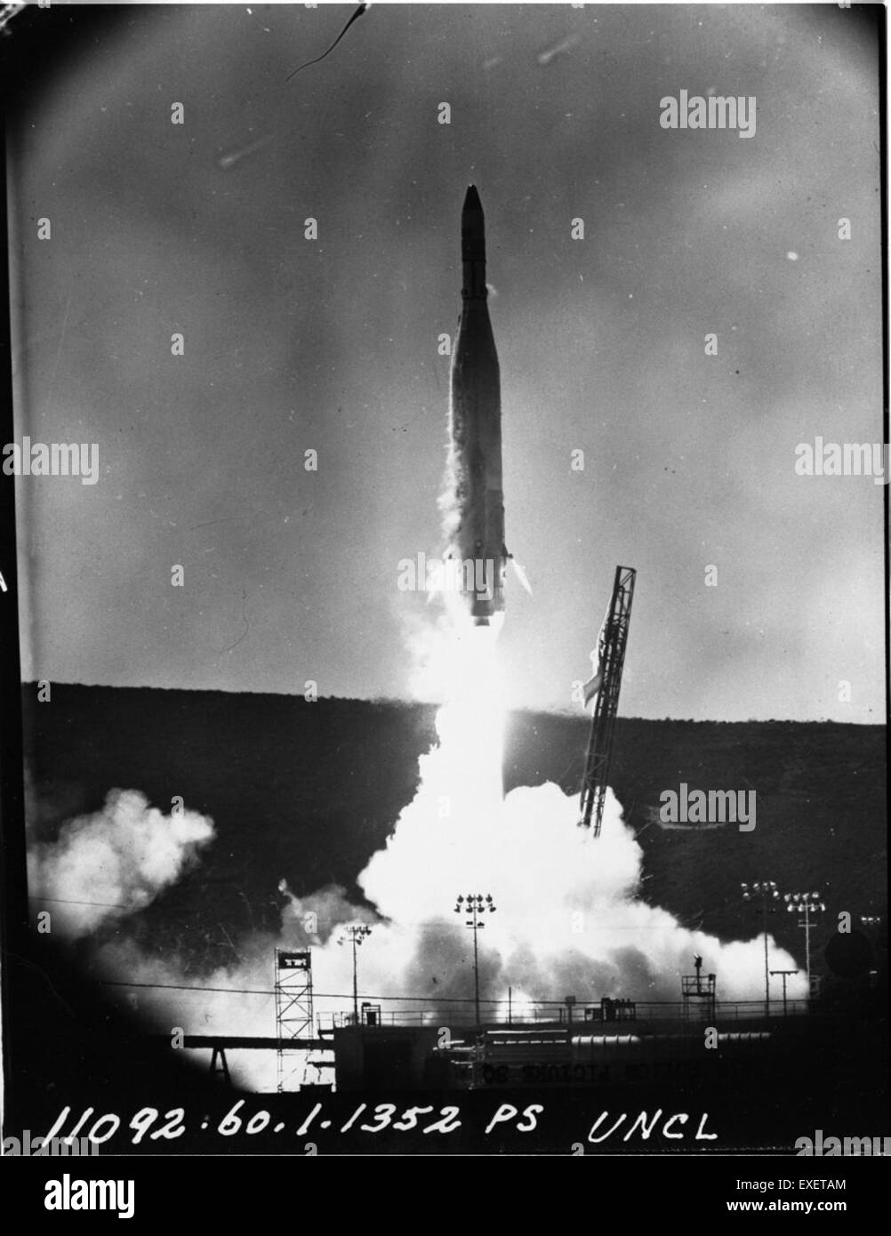 Atlas 57D, Launch Details Text, envelope Atlas 57D - 10-11-60 Stock ...