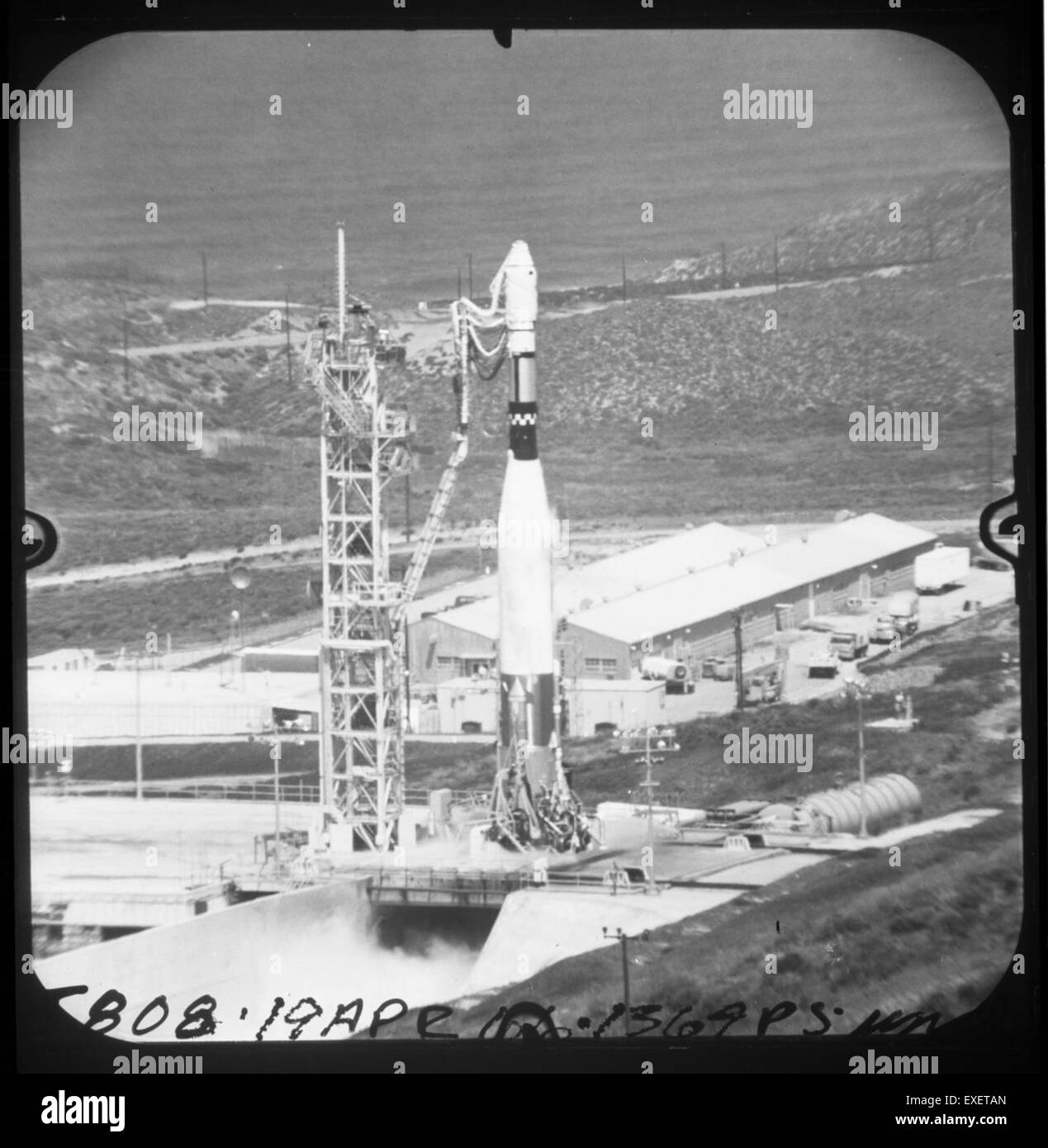 The Atlas-Agena SLV-3 rocket, designated 7117, was launched from the ...