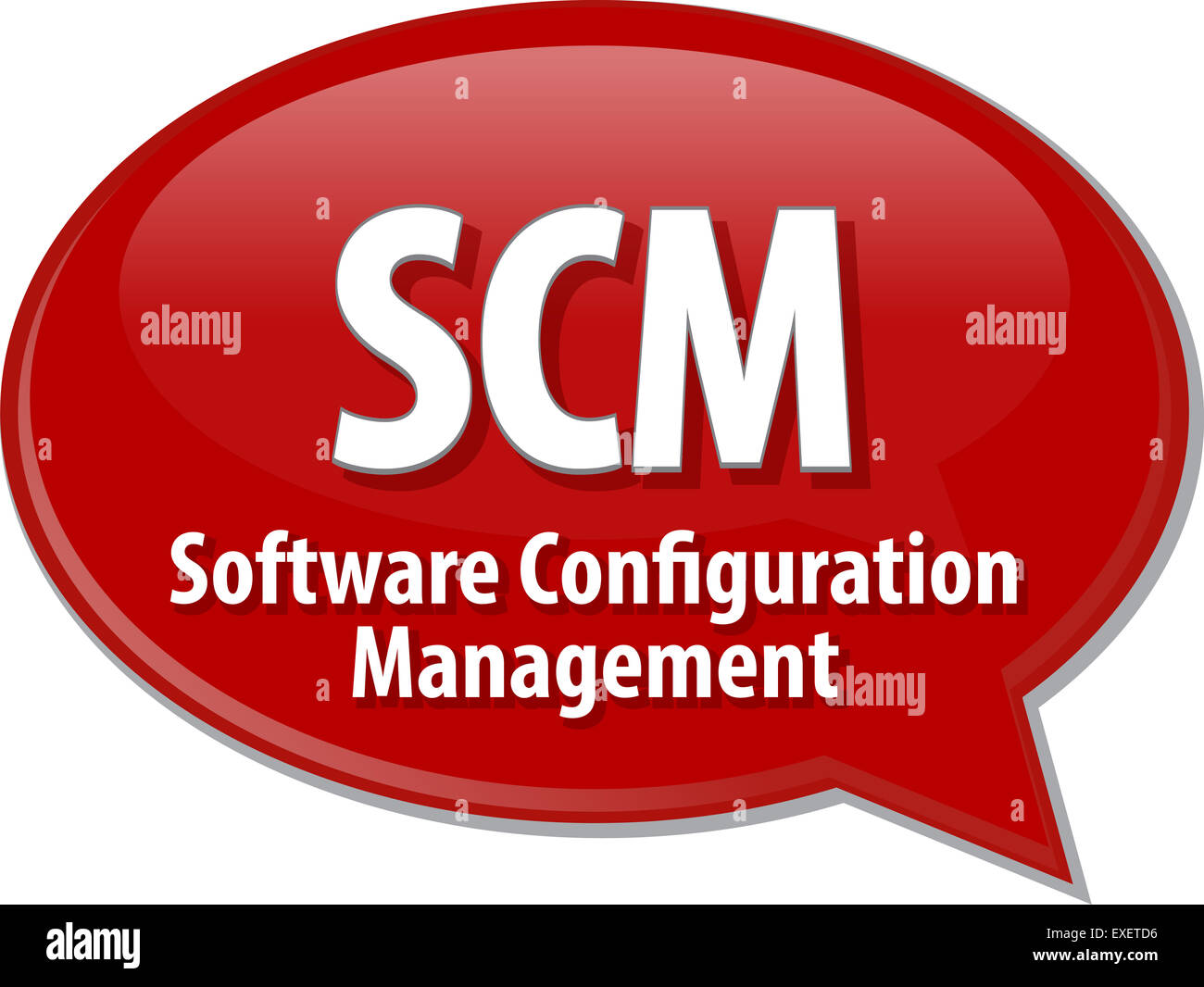Speech bubble illustration of information technology acronym ...