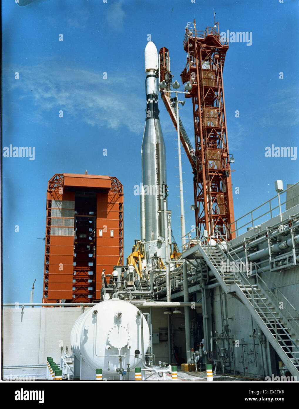 Atlas agena launch tower pullback test hi-res stock photography and ...