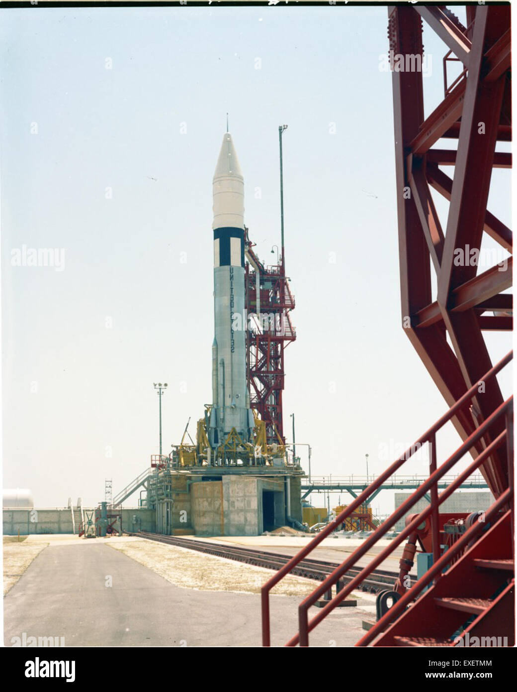 Atlas-Centaur, on Pad Details Prelaunch of Atlas Cantaur Missile; Pad ...