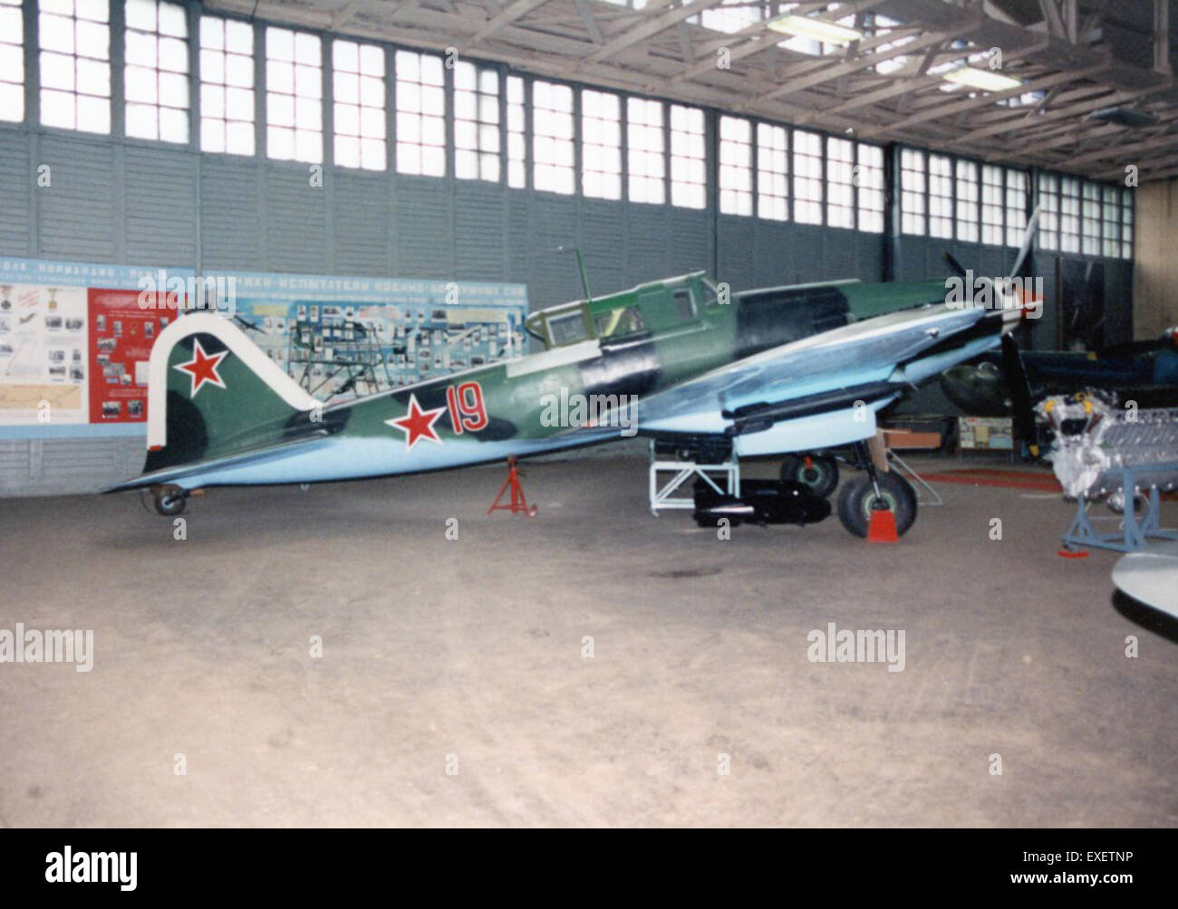 This image features an Ilyushin Il-2M3 Sturmovik, a Soviet ground-attack aircraft used ...