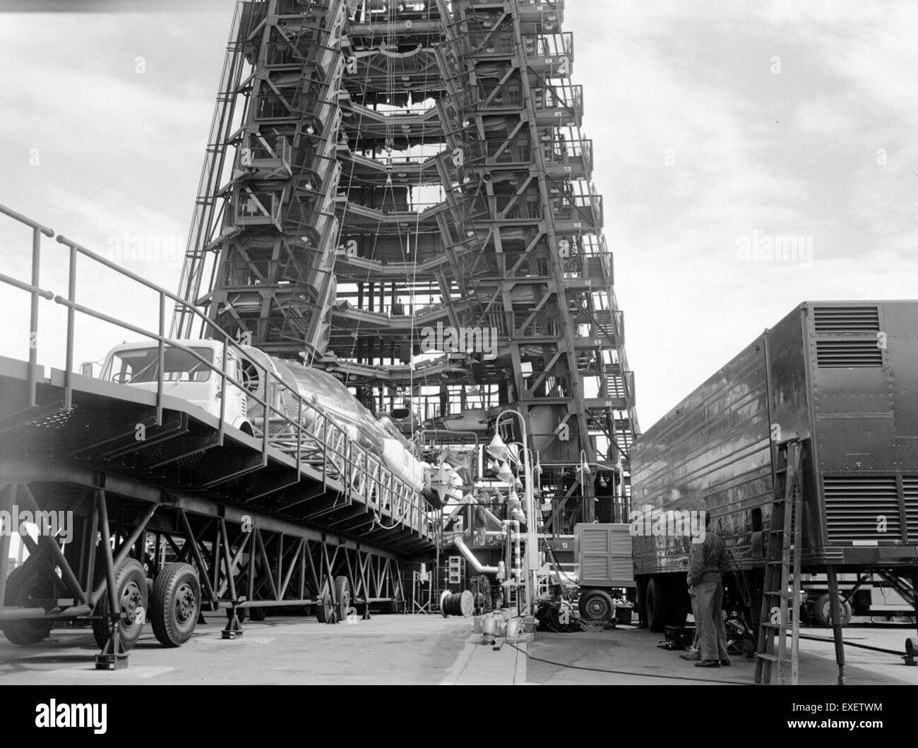 7B Details: Erection 7B; ERB 1 Date: 04/01/1958 Stock Photo - Alamy