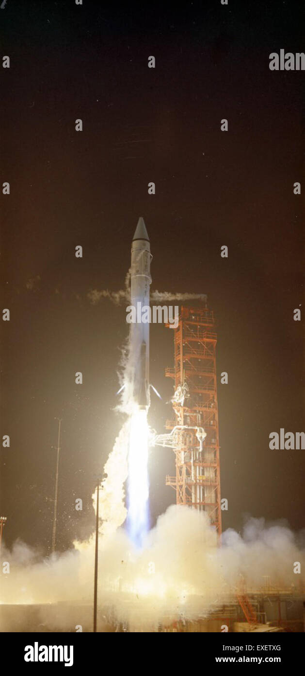The Atlas Centaur 12 rocket was launched on April 17, 1967, from ...