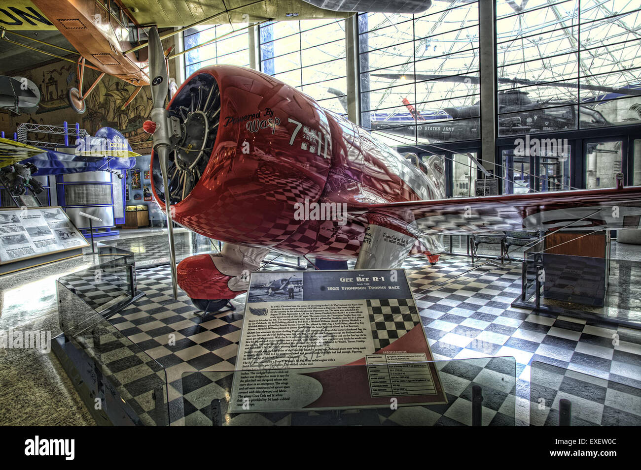 The Gee Bee R-1 is a reproduction of the iconic aircraft that set speed ...