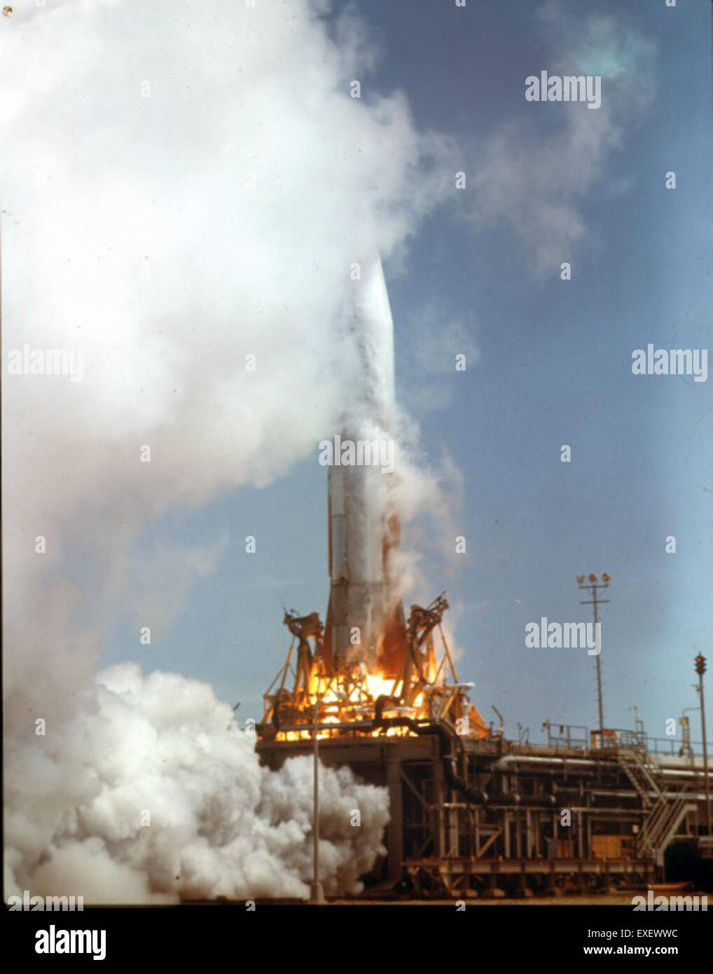 This collection of negatives documents the Atlas missile development, a ...