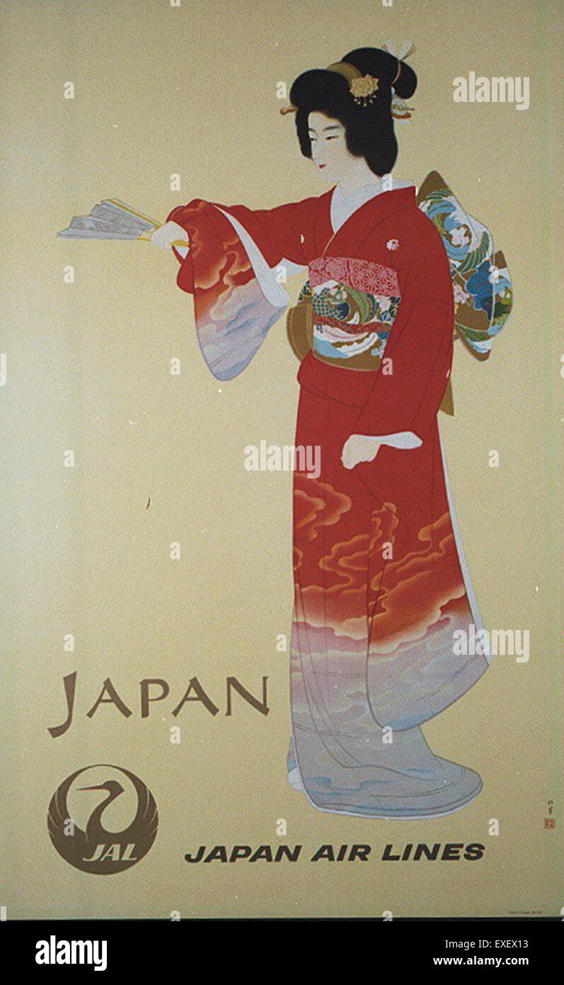 Japan airlines poster hi-res stock photography and images - Alamy