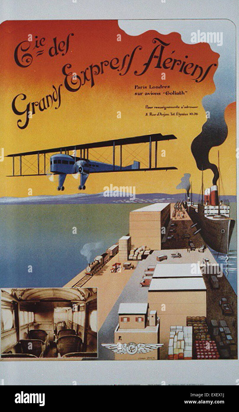 Grand Express Air Poster Stock Photo - Alamy