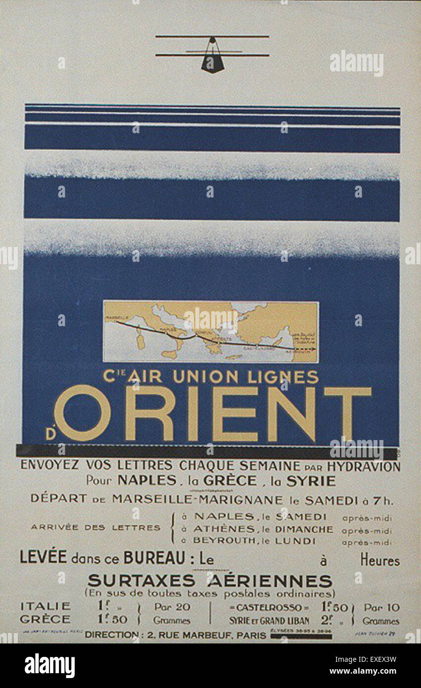 Air orient poster hi-res stock photography and images - Alamy