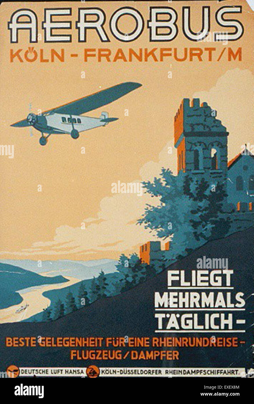 This Aerobus poster showcases the aircraft designed for commercial air ...