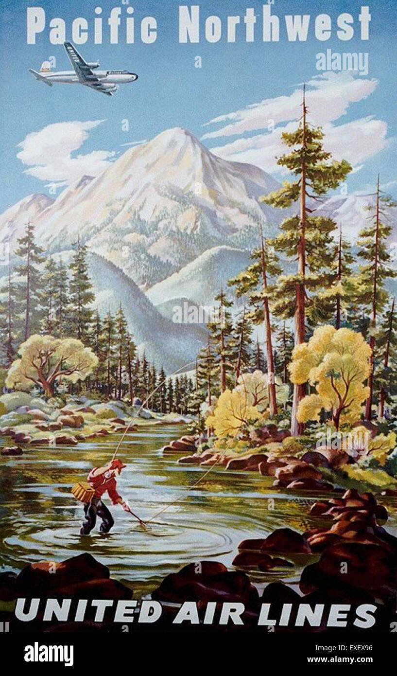 Pacific northwest poster hi-res stock photography and images - Alamy