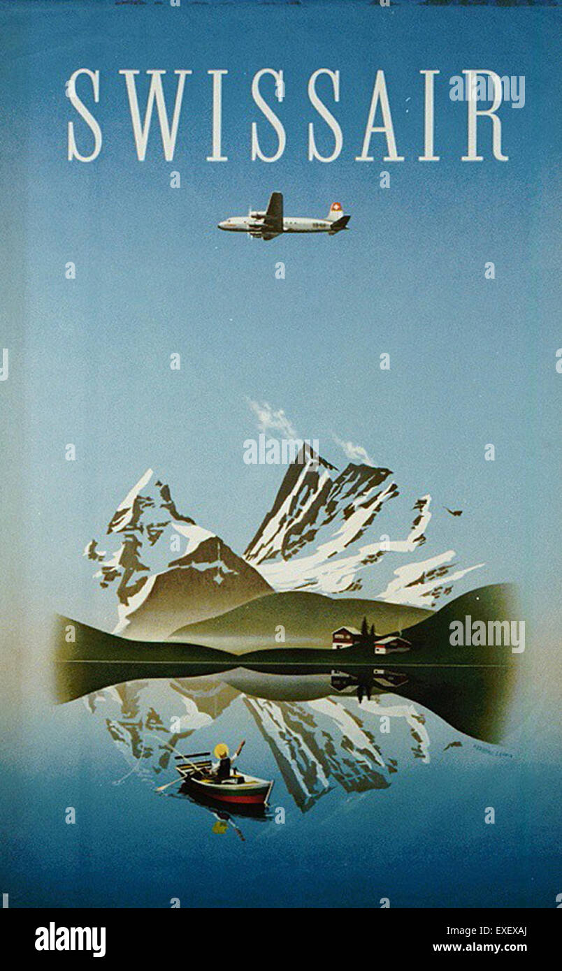 Swiss vintage poster hi-res stock photography and images - Alamy