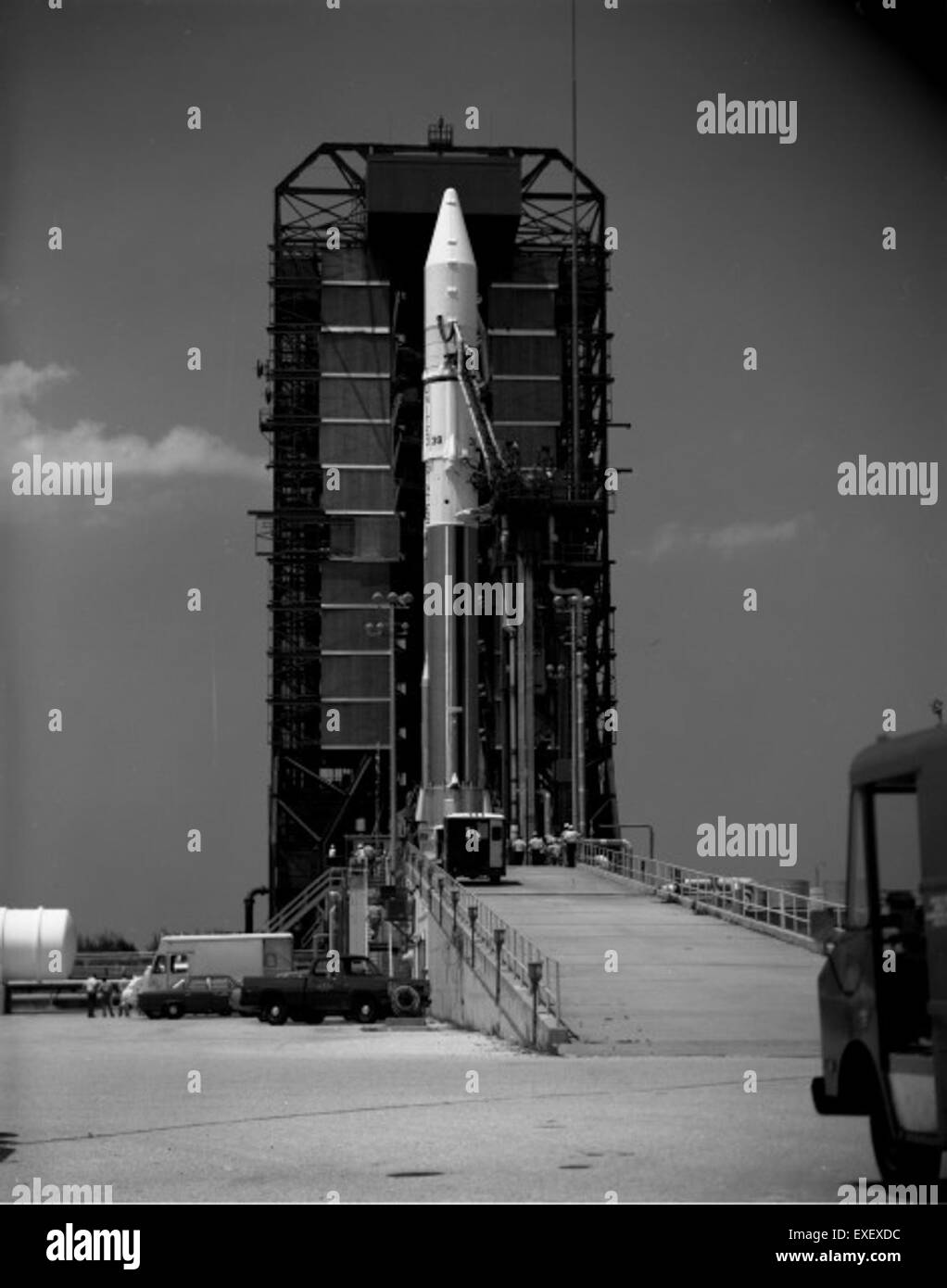 This image from the Atlas Negative Collection documents early space ...